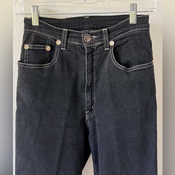 Moschino | Jeans | Moschino Vintage Super High Rise Black Peace Sign ...